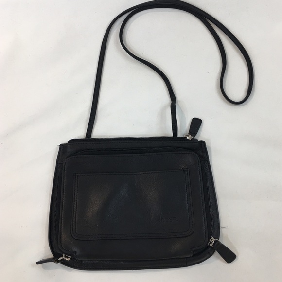 Fossil | Bags | Vintage Fossil Black Leather Xbody Mini Bag | Poshmark